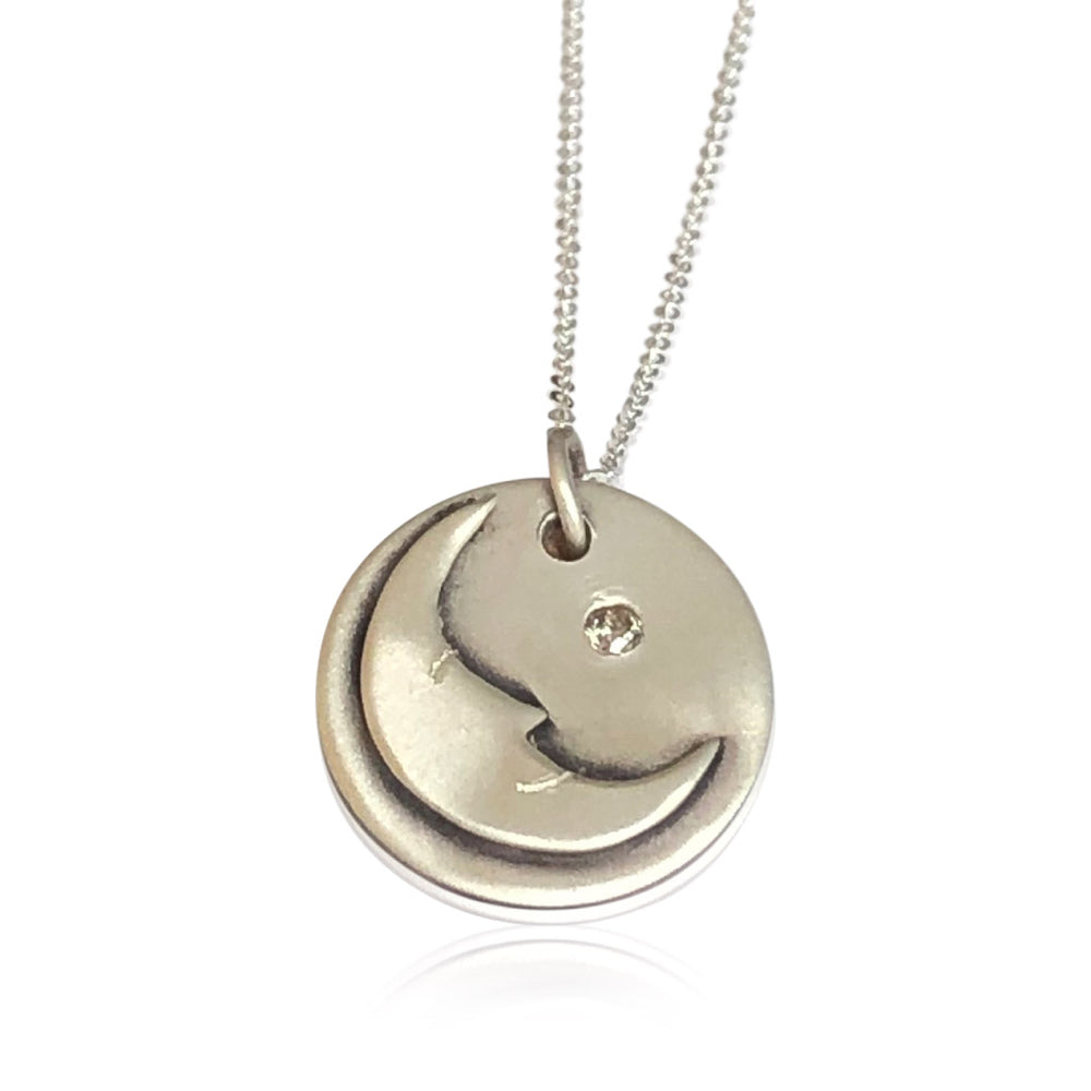 sterling silver moon