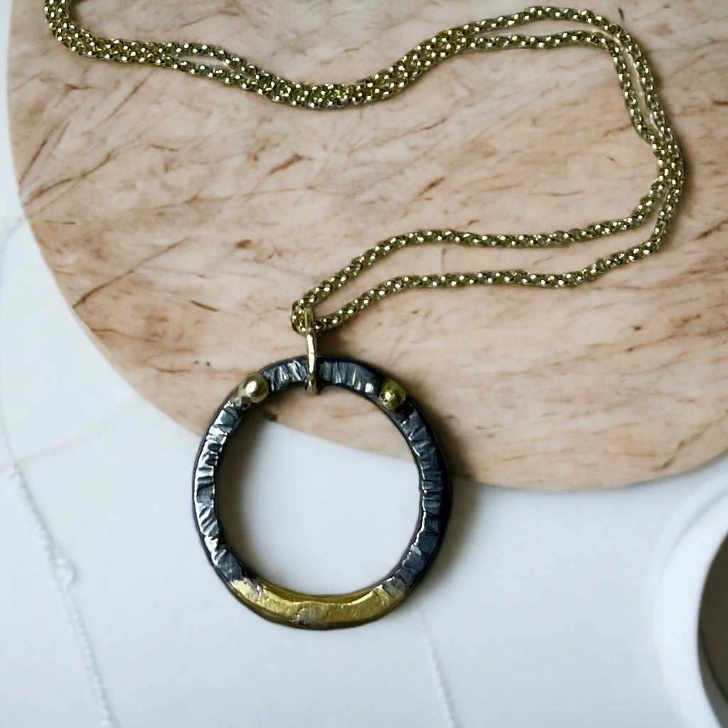 Simple Circle w 22KT Gold Gilding – Alison Blair Studio